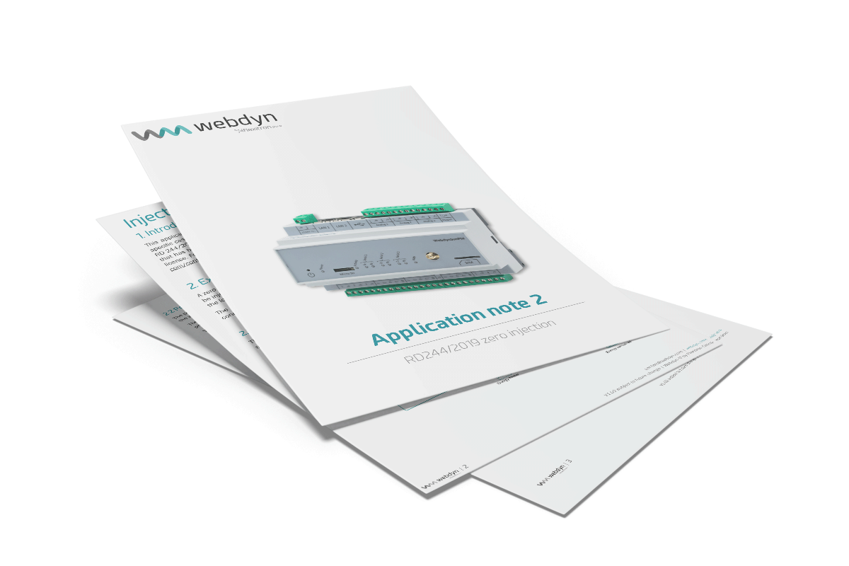 WebdynSunPM RD244/2019 Zero Injection License & Certification